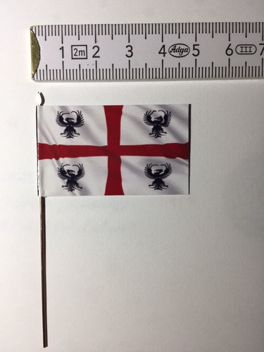 990) 25mm 28mm Medieval Renaissance Italian War Duchy Of MILAN Flag ...