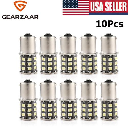 10pcs Super Bright White 1156 RV Trailer 33-SMD LED 1141 Interior Light ...