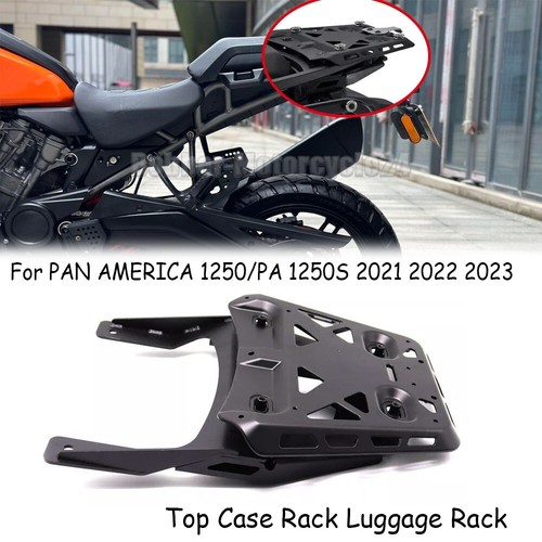 For Harley PAN AMERICA PA1250 2021-2023 New Black Rear Saddblebag ...