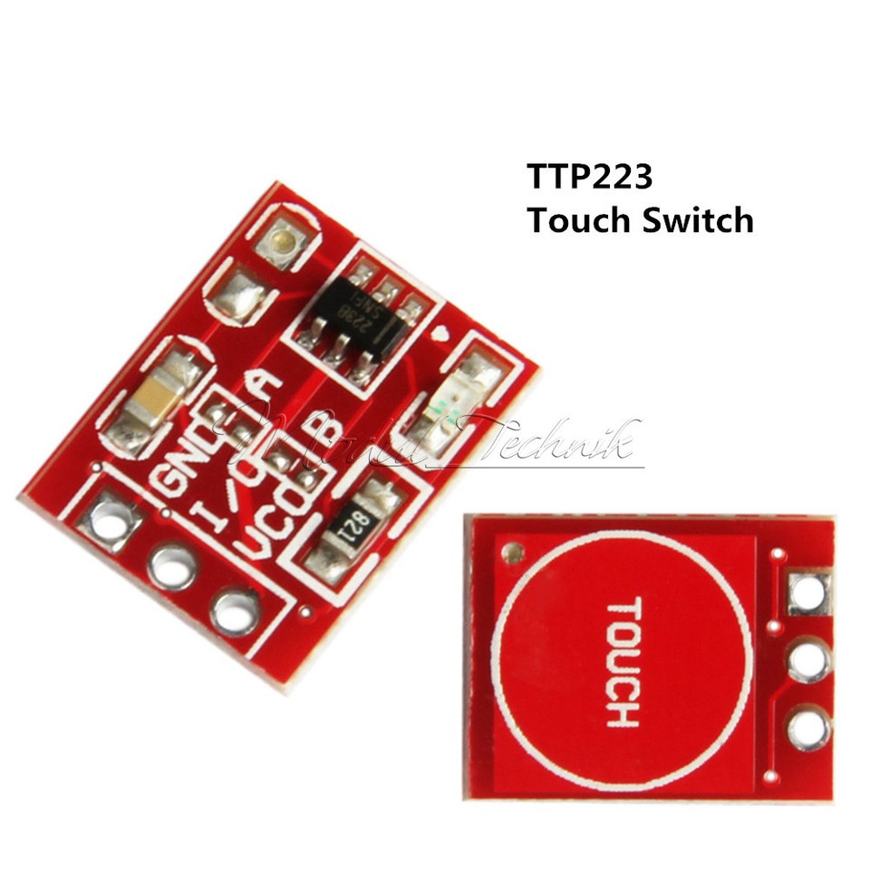 10pcs TTP223 Touch Key Module Capacitive Settable Self-lock/No-lock ...