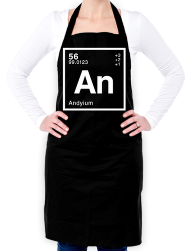 Andy Periodic Element Unisex Apron - Geek - Science - Chemistry - Name ...