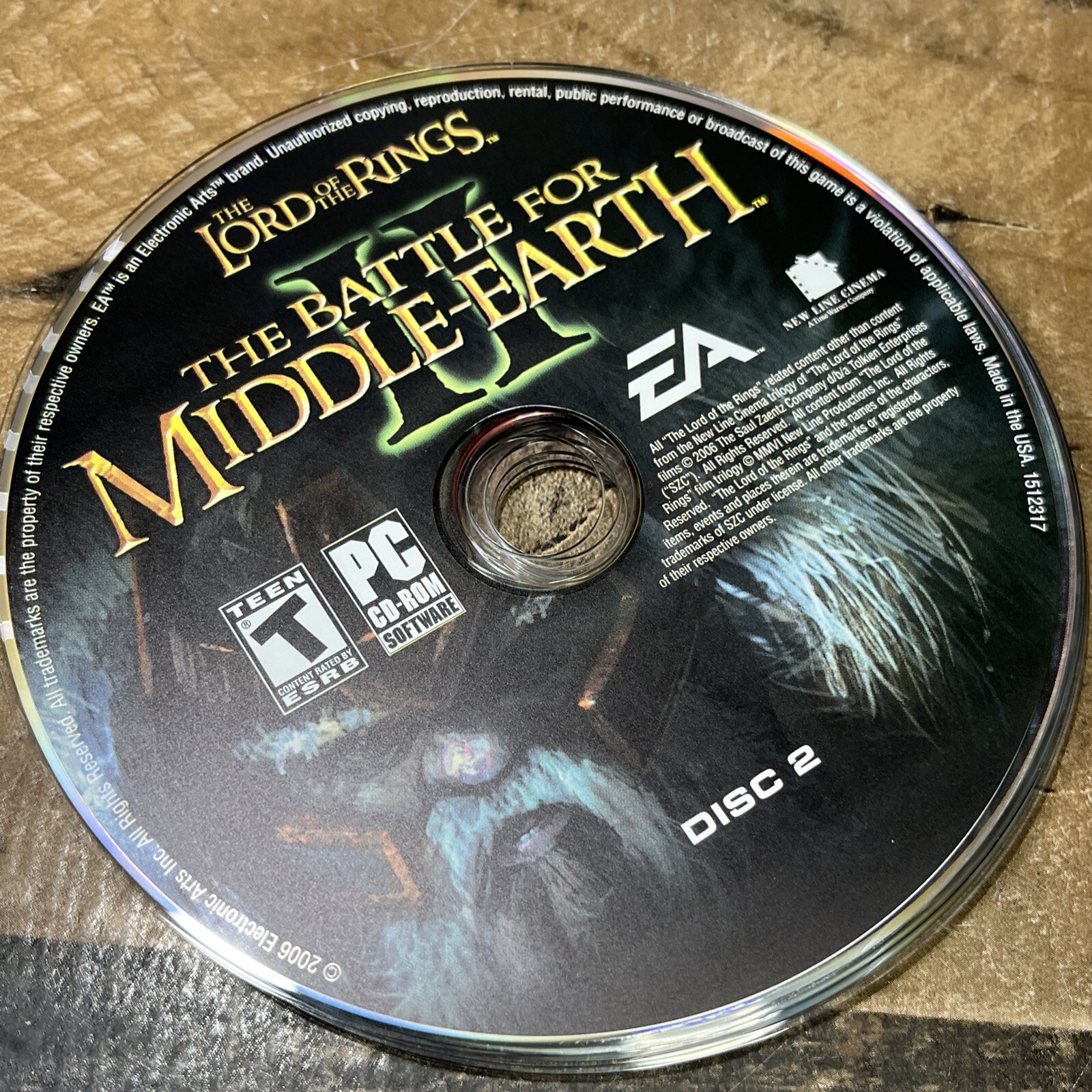 Lord of the Rings The Battle for Middle Earth 2 II PC CD 6 Discs Key ...