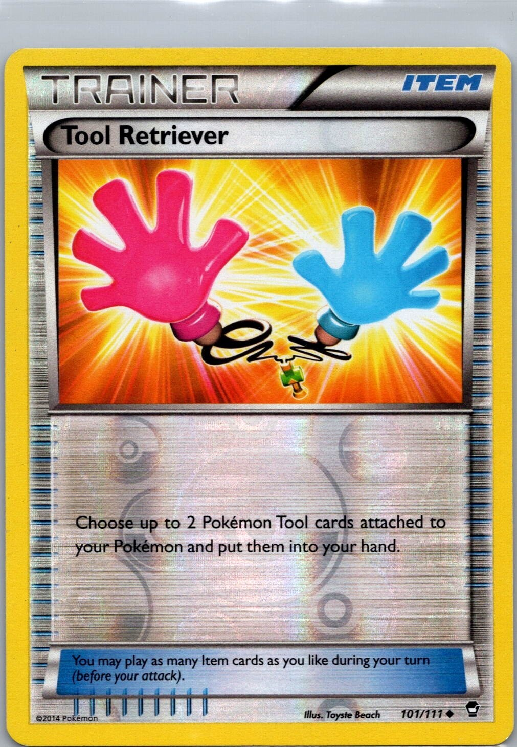 Pokemon TCG Tool Retriever 101/111 Uncommon - Reverse Holo XY Furious ...
