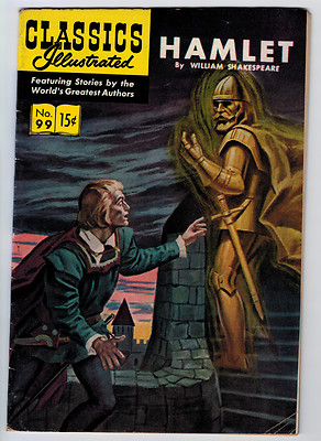 CLASSICS ILLUSTRATED #99 5.5 HAMLET 1ST EDITION OW/W PAGES GOLDEN AGE ...