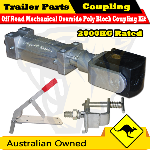 Off Road Mechanical Poly Block Coupling Kit With Brake Handle and Car ...