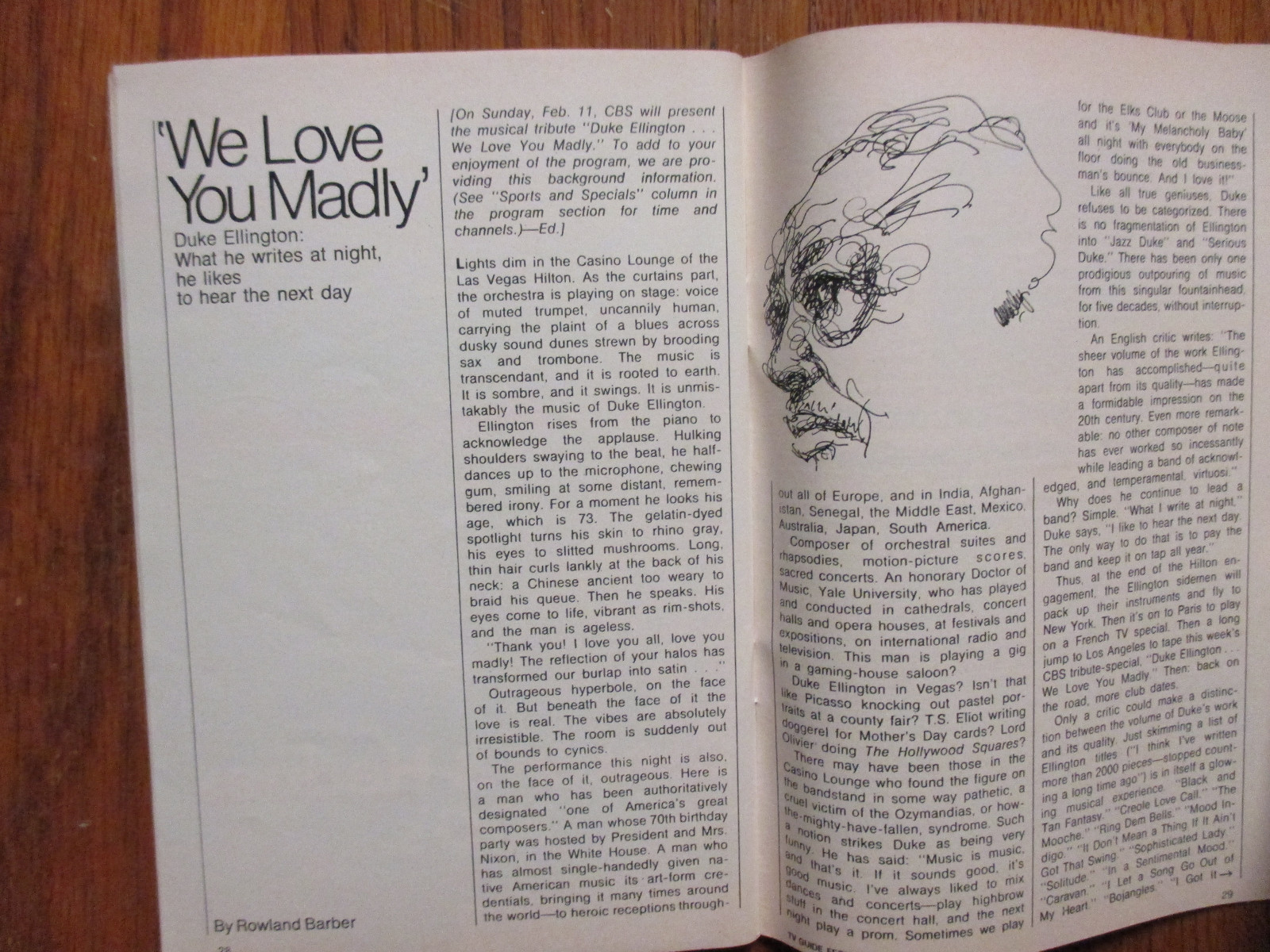 Feb. 10, 1973 TV Guide(ADRIENNE BARBEAU/PAUL LYNDE/JOHN CALVIN/DUKE ...