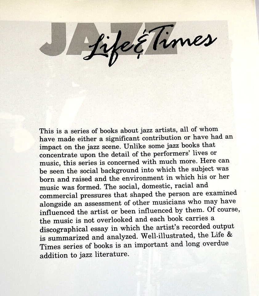 Louis Armstrong Jazz New Orleans Book Mike Pinfold 1987 Life & Times ...