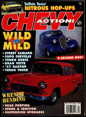 APRIL 1993 CHEVY ACTION MAGAZINE, '69 COPI CHEVELLLE, '55 HARDTOP | eBay