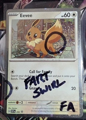 FART 2 SWIRL Eevee #SVP 200 Promo Cosmos Holo Pokemon TCG Destined ...