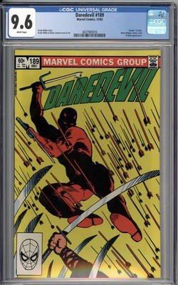 Daredevil #189 CGC 9.6 NM+ Death of Stick WHITE PAGES | eBay