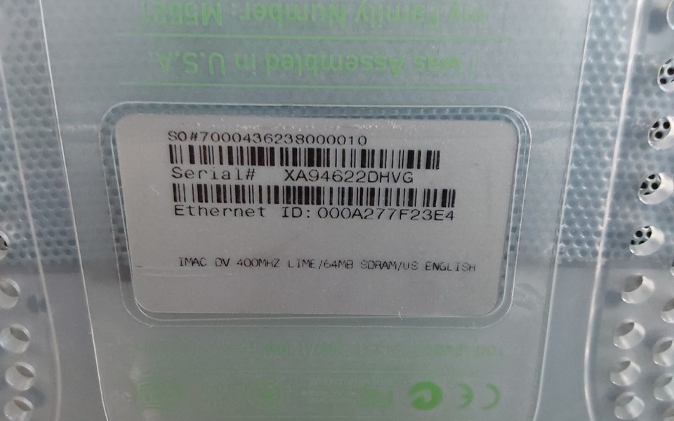 Vintage Apple iMac G3 Lime DV 400MHz 64MB | eBay