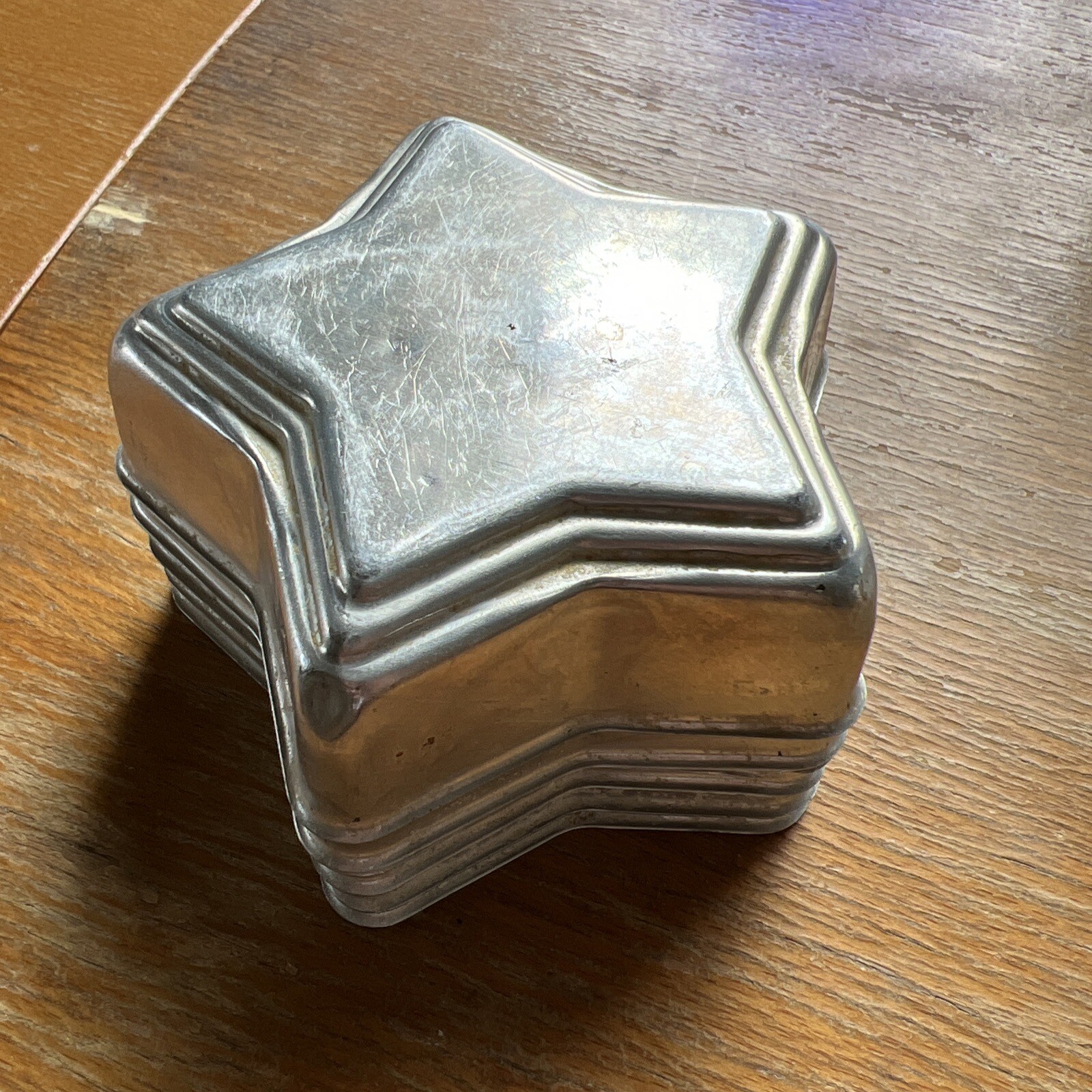 6 Aluminum Star Molds CupCake Tart Jell-O Cookie Baking Patriotic July ...