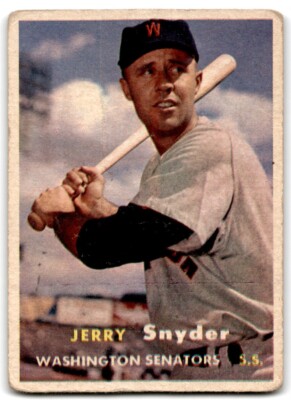 1957 Topps Jerry Snyder Washington Senators #22 | eBay
