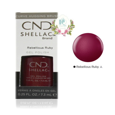 CND Shellac UV Gel Polish 0.25 oz NIB Rebellious Ruby | eBay