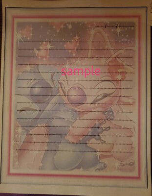 Stitch lined stationary writing paper (25 Sheets) 8 ¹/² x 11 kids ...