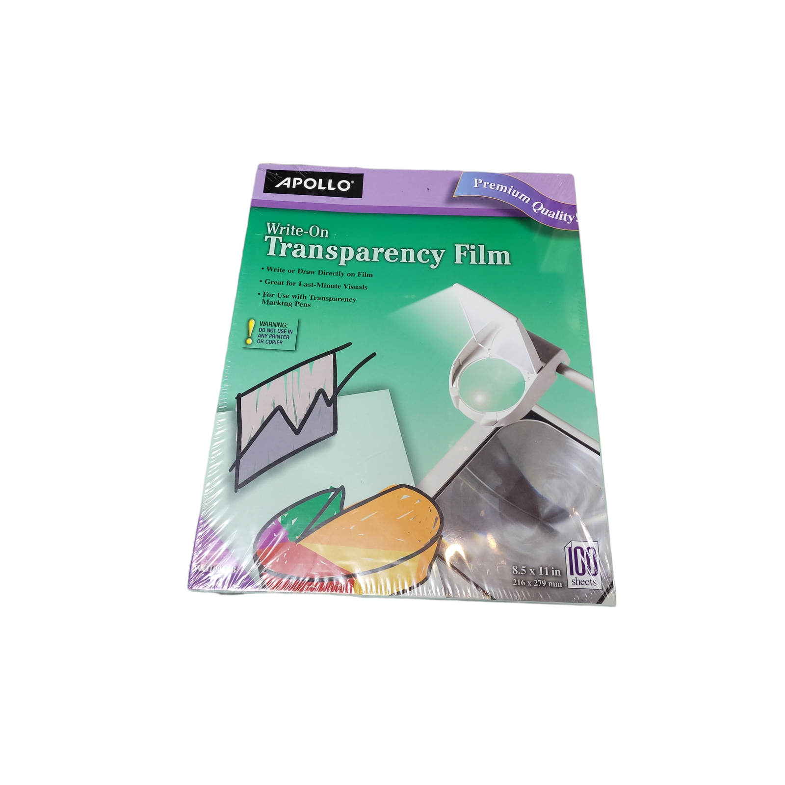 New Apollo WO100C-B Write On Transparency Film 8.5x11 - 100 sheets ...