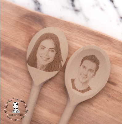Engraved wooden spoon, Your face on a spoon, personalised gift for mum ...