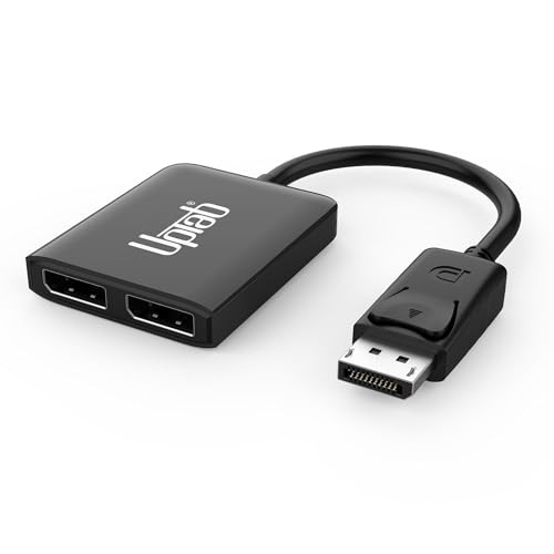 DisplayPort to Dual DisplayPort Adapter 8K Multi Monitor Splitter ...