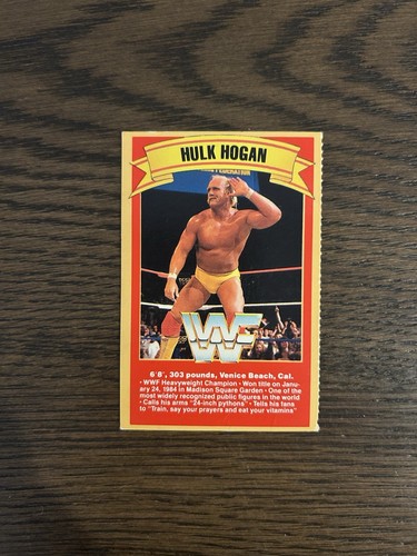 1988 Gold Bond Ice Cream Bar Card Hulk Hogan WWF WWE | eBay