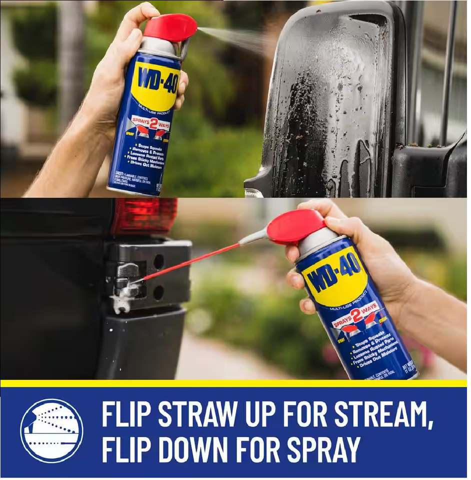 12 oz. Original WD-40 Formula, Multi-Purpose Lubricant Spray with Smart ...