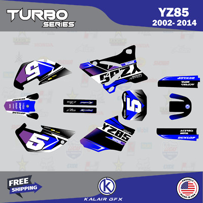 Graphics Kit for Yamaha YZ85 (2002-2014) YZ 85 Turbo Series - Purple ...