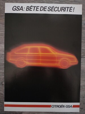 Citroen GSA Special X1 X3 Pallas Club Berline Break French Brochure ...