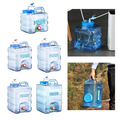 Water Container, Portable Water Tank With Handle, Empty Water Bottle ...