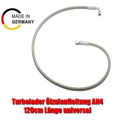 Öl Zulauf Leitung 120cm universal Turbolader VR6 16V R32 GT25 GT28 GT30 ...