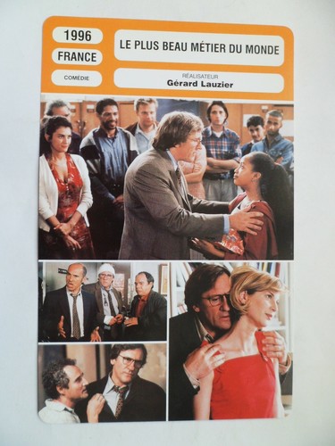CARTE FICHE CINEMA 1996 LE PLUS BEAU METIER DU MONDE Gérard Depardieu M.Laroque | eBay