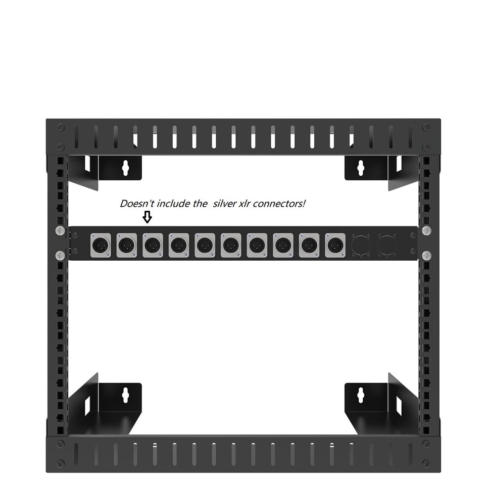 12 Port/Way/Hole Hinged Patch Panel - 1U 19" Rack Mount D-Type ...