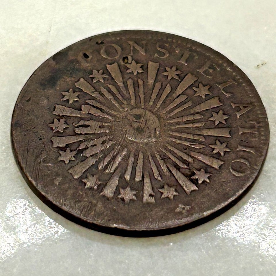 1785 Blunt Rays Nova Constellatio Colonial Copper Coin [055LAj] | eBay