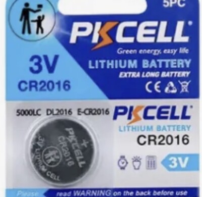 Cr 2016 PKCELL Lithium Watch Battery ECR2016 DL20163V (1 Battery).USA ...