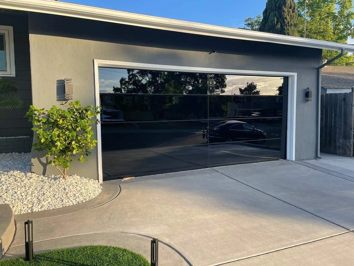 Modern Glass Garage Doors