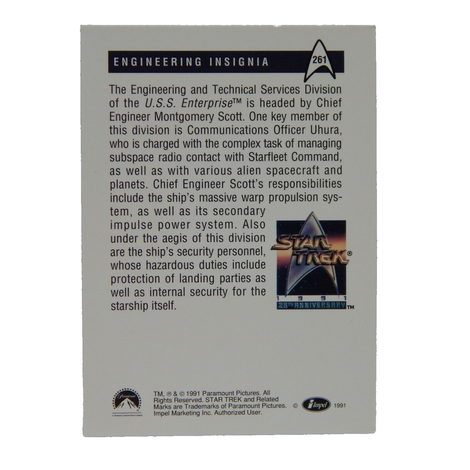 STAR TREK ENGINEERING INSIGNIA | eBay