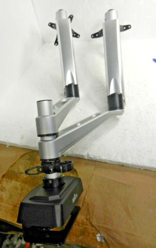 Varidesk Vari Dual-Monitor Arm 360 Rotate Tilt Full-Motion VESA Mount ...