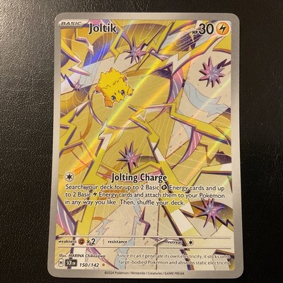 Pokémon TCG Joltik 150/142 Stellar Crown Illustration Rare Full Art NM ...