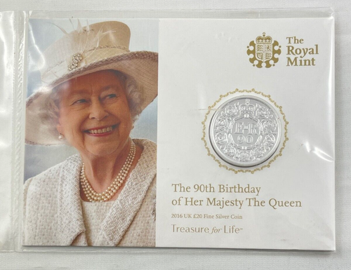 2016 Queen Elizabeth 90th Birthday £20 UK Silver Coin | eBay Australia