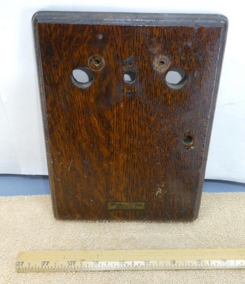 Antique Western Electric OAK TELEPHONE OAK RINGER BOX DOOR ! | eBay