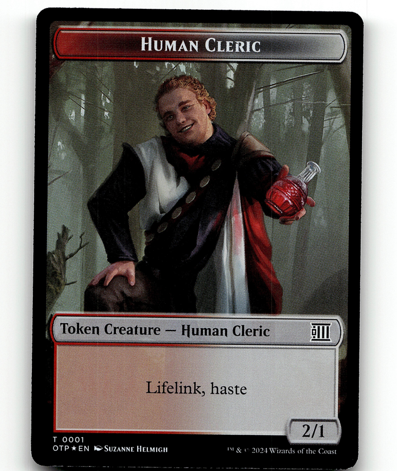 FOIL - MTG Treasure Human Cleric Token - Outlaws of Thunder Junction | eBay