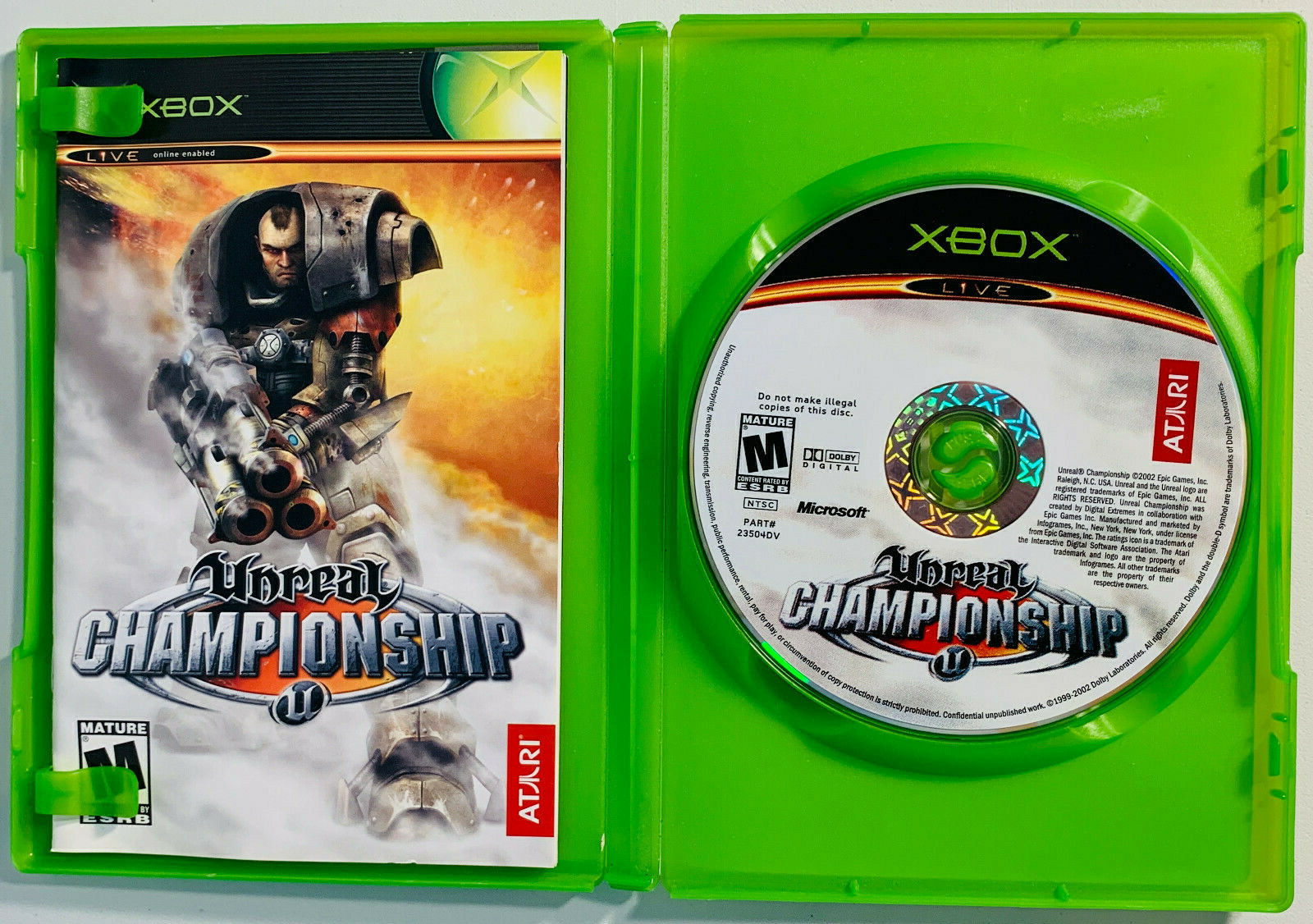 Xbox Unreal Championship COMPLETE! Original Xbox 2003 TESTED! VERY NICE ...