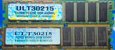 ULT30215 1x512MB PC-3200 DDR-400 Ultra Ram Memory Kit DDR1 | eBay