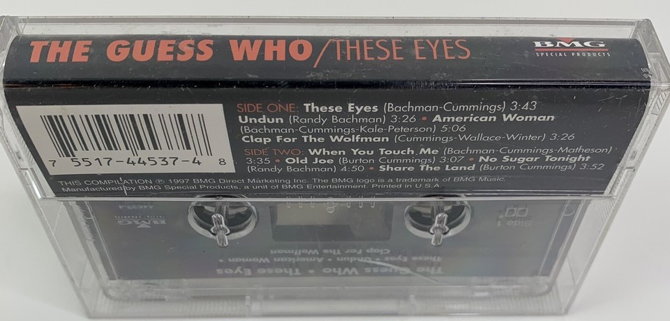 These Eyes by The Guess Who (Cassette, Jan-1997, BMG Special Products ...