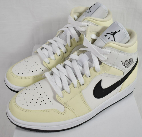 Nike Air Jordan 1 Mid Coconut Milk BQ6472-121 Women Size 9.5 New Fast ...