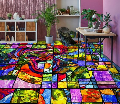 3D Color Art FZ1136 Floor WallPaper Murals Epoxy Floor Print Decal UK ...