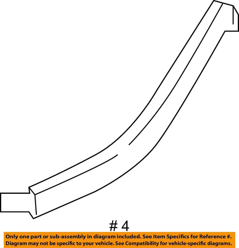 MITSUBISHI OEM 16-22 Outlander PHEV Bumper Components-Upper Molding ...