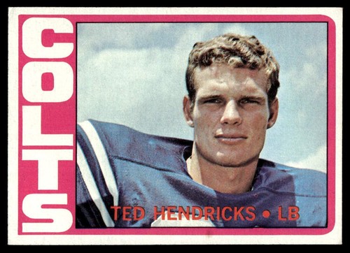 1972 Topps #93 Ted Hendricks Baltimore Colts NR-MINT ROOKIE NO RESERVE ...