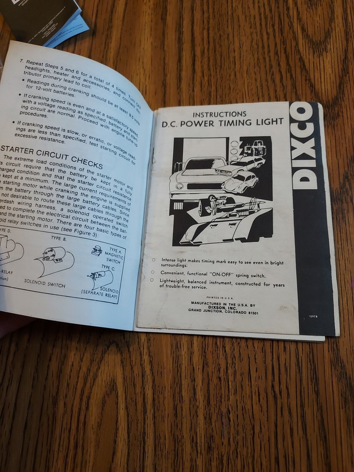 Dixco Operation Manual Engine Performance Analyzer B6 | eBay
