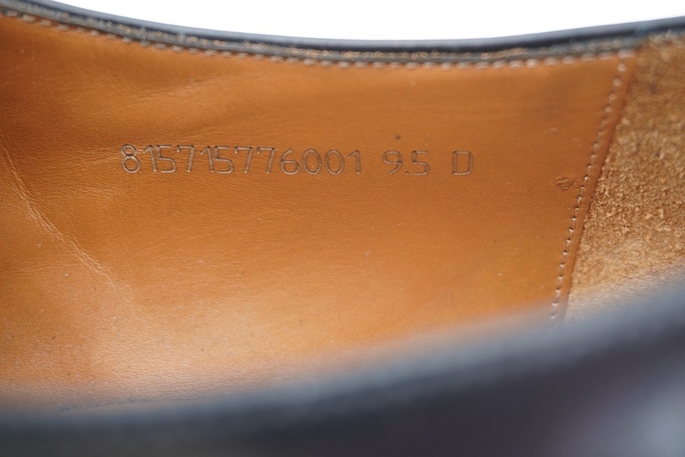 WORN 1x | $1250 RALPH LAUREN PURPLE LABEL 9.5 D SINGLE MONK STRAP ...