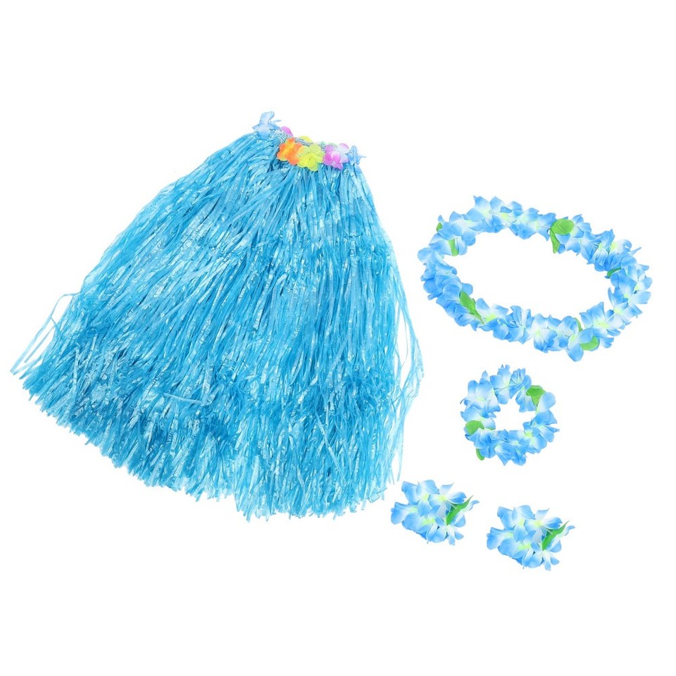 Luau Skirt Adult Hawaiian Party Supplies Hula Grass Tropical Themed ...