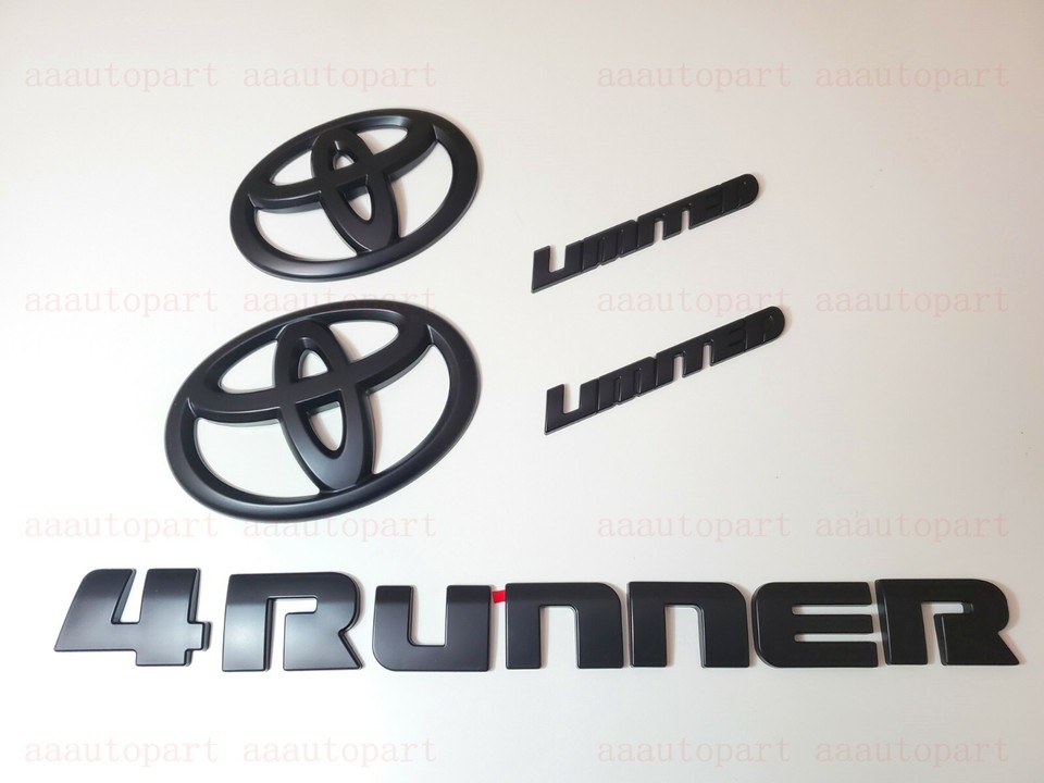 For 2014-2022 TOYOTA 4RUNNER BLACKOUT EMBLEM OVERLAY KIT OEM LIMITED ...